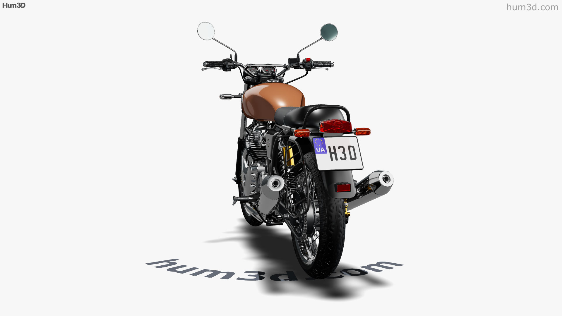 360 view of Royal Enfield Interceptor 650 2020 3D model - 3DModels store