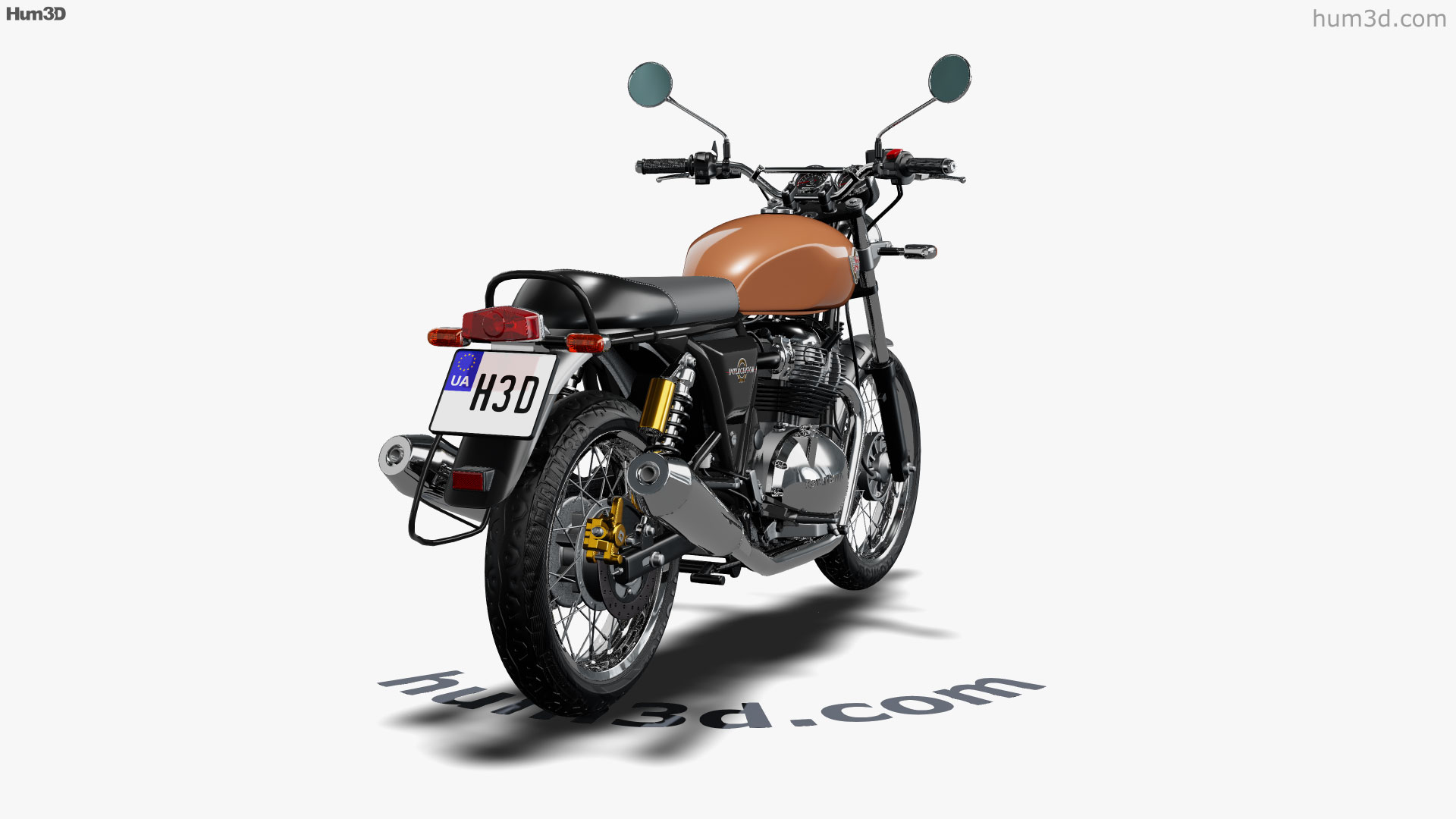 360 view of Royal Enfield Interceptor 650 2020 3D model - 3DModels store