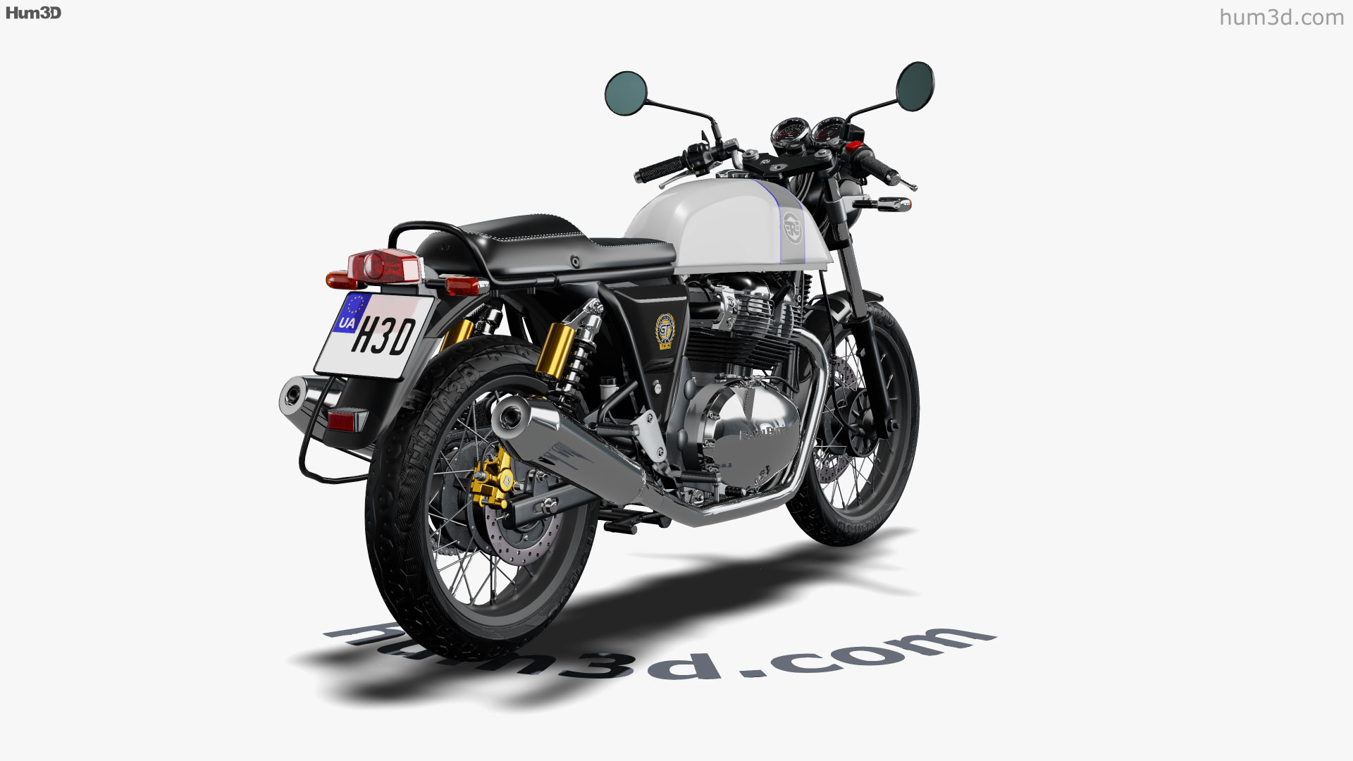 360 view of Royal Enfield Continental GT650 2019 3D model - 3DModels store