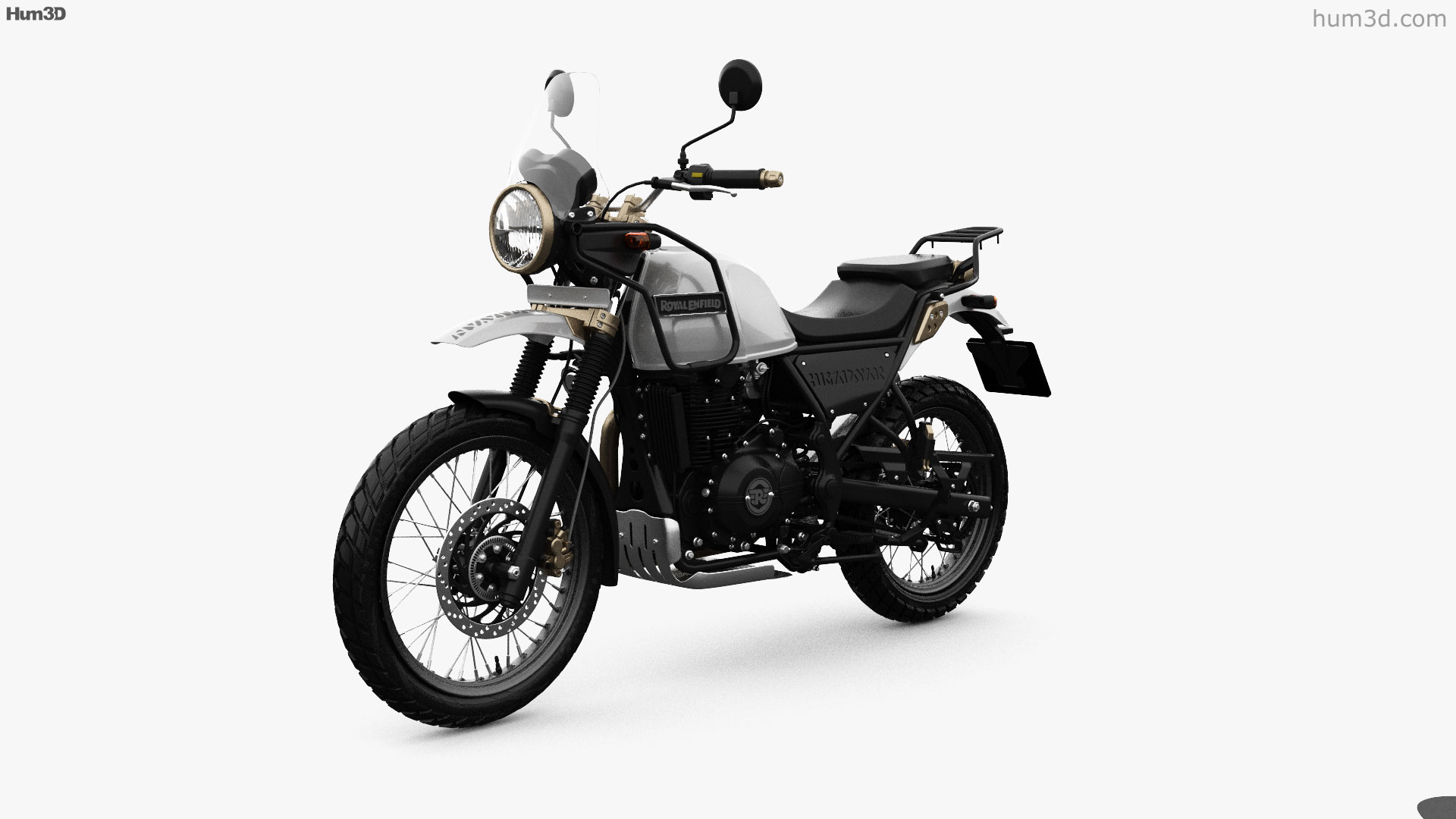 360 view of Royal Enfield Himalayan 2024 3D model - 3DModels store