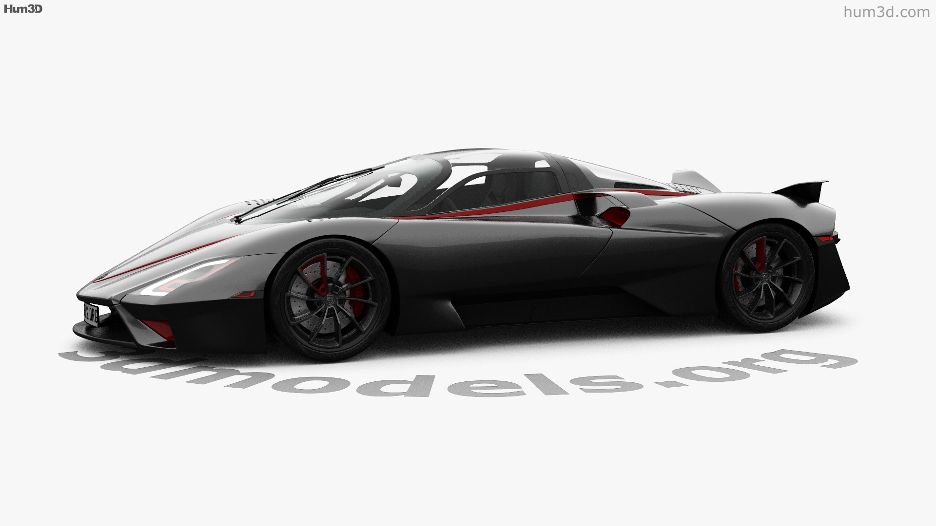 360 view of SSC Tuatara 2023 3D model - 3DModels store
