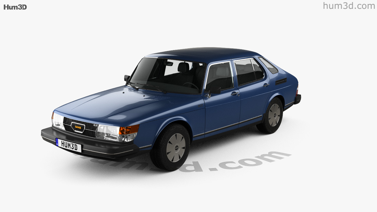 360 view of Saab 900 GLE combi 1994 3D model - 3DModels store