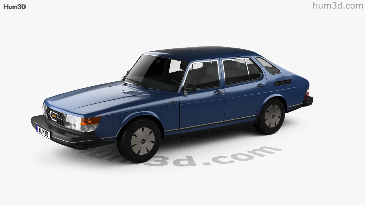 360 view of Saab 900 GLE combi 1994 3D model - 3DModels store