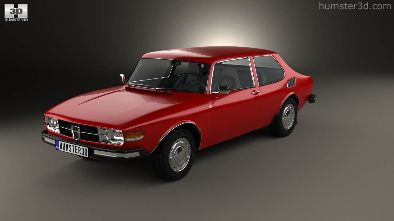360 view of Saab 99 1972 3D model - 3DModels store