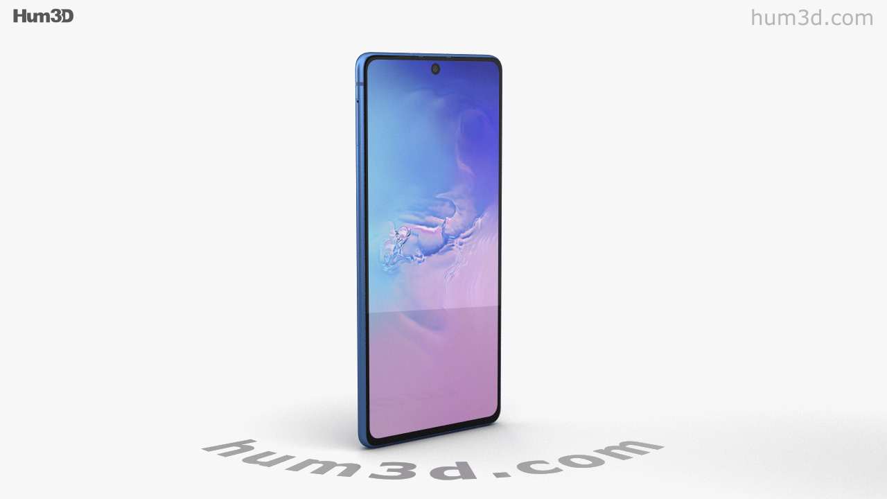 360 view of Samsung Galaxy S10 Lite Prism Blue 3D model - 3DModels store