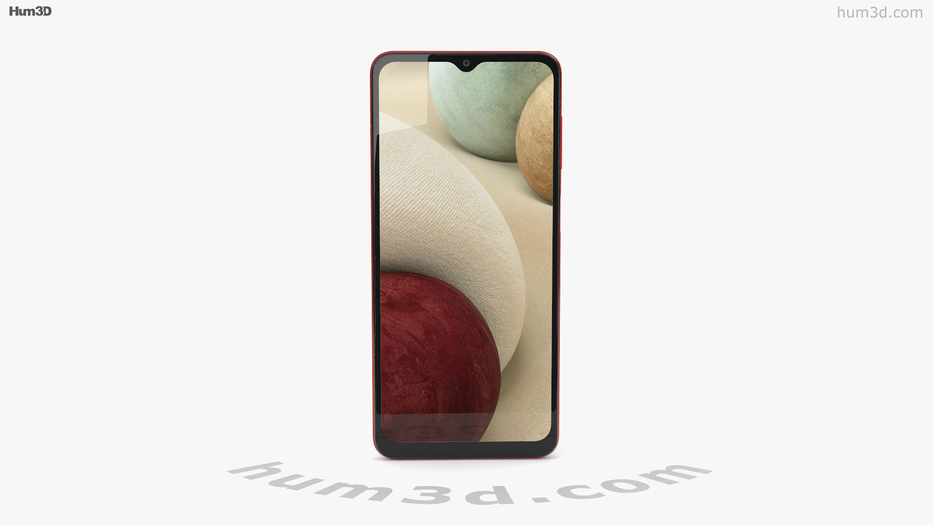 Vista 360 del modelo 3D de Samsung Galaxy A12 Red - Tienda 3DModels