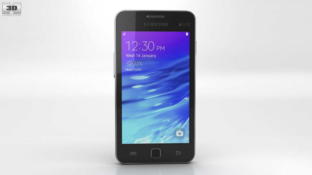 360 view of Samsung Z1 Black 3D model - 3DModels store