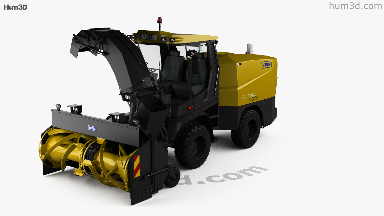 360 view of Schmidt Supra 5002 Snow Cutter Blower 2018 3D model ...