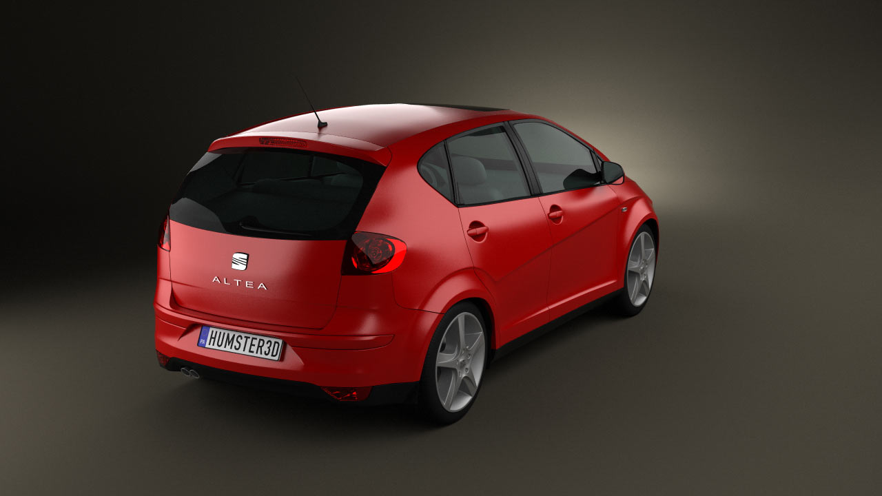 360 view of Seat Altea 2010 3D model - 3DModels store