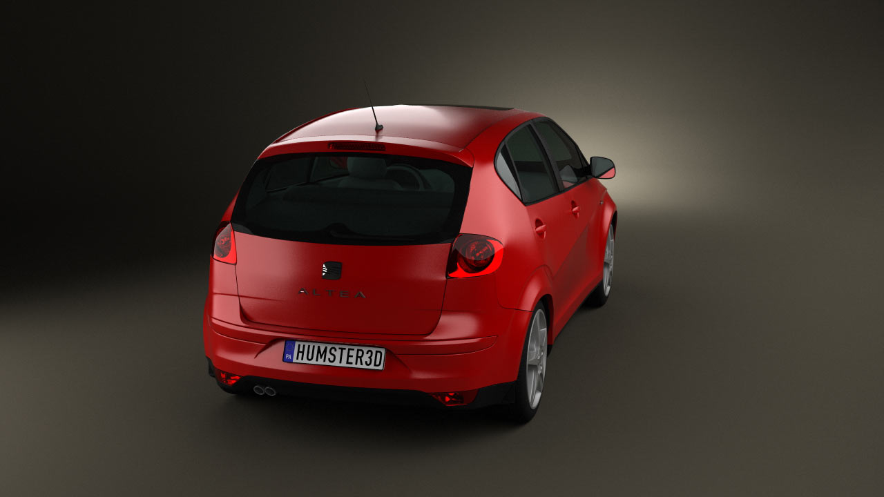 360 view of Seat Altea 2010 3D model - 3DModels store