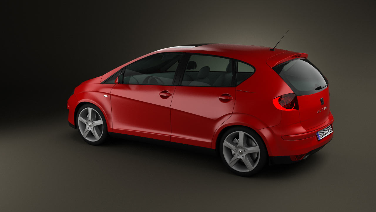 360 view of Seat Altea 2010 3D model - 3DModels store