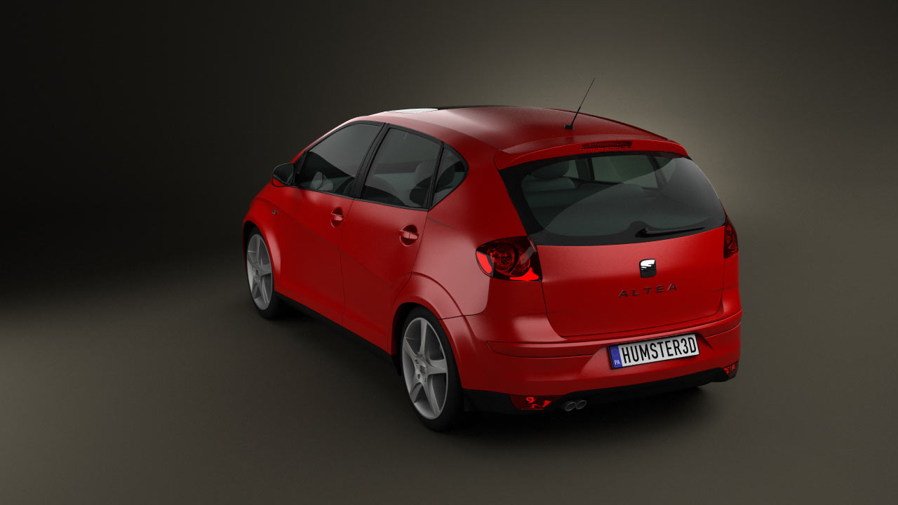 360 view of Seat Altea 2010 3D model - 3DModels store