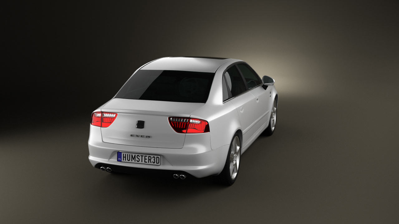 360 view of Seat Exeo sedan 2014 3D model - 3DModels store