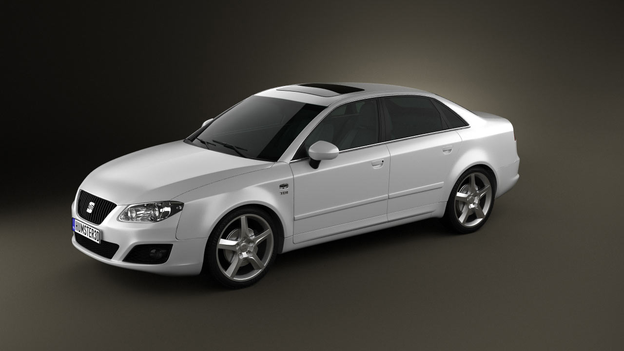 360 view of Seat Exeo sedan 2014 3D model - 3DModels store