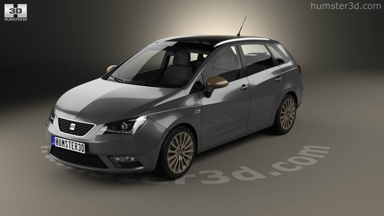 360 view of Seat Ibiza ST 2019 3D model - 3DModels store