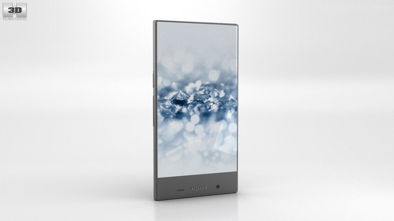 360 view of Sharp Aquos Crystal 2 Black 3D model - 3DModels store