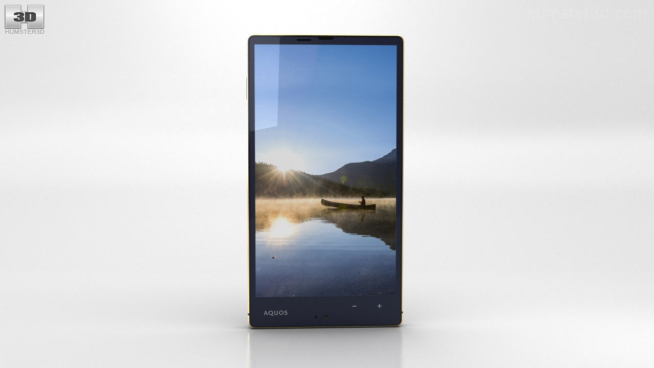 360 view of Sharp Aquos Xx 304SH Gold 3D model - 3DModels store