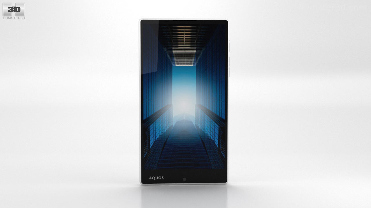 360 view of Sharp Aquos Xx White 3D model - 3DModels store