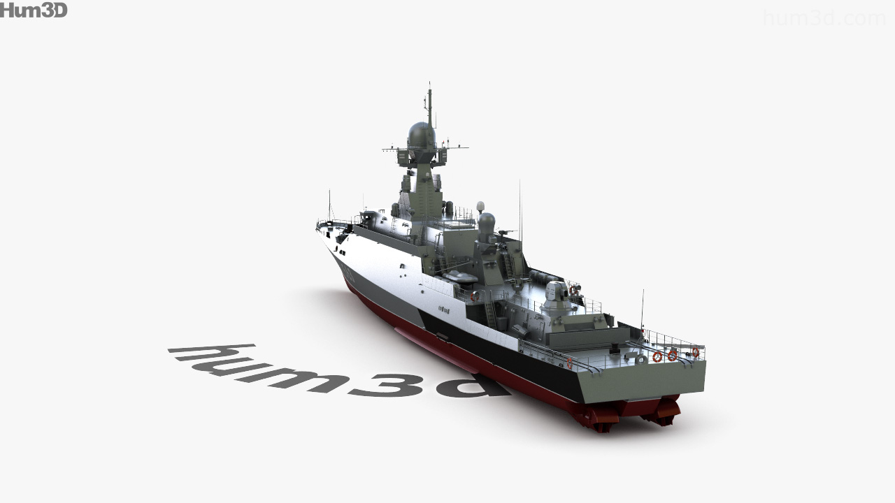 360 view of Buyan-M-class corvette 3D model - 3DModels store