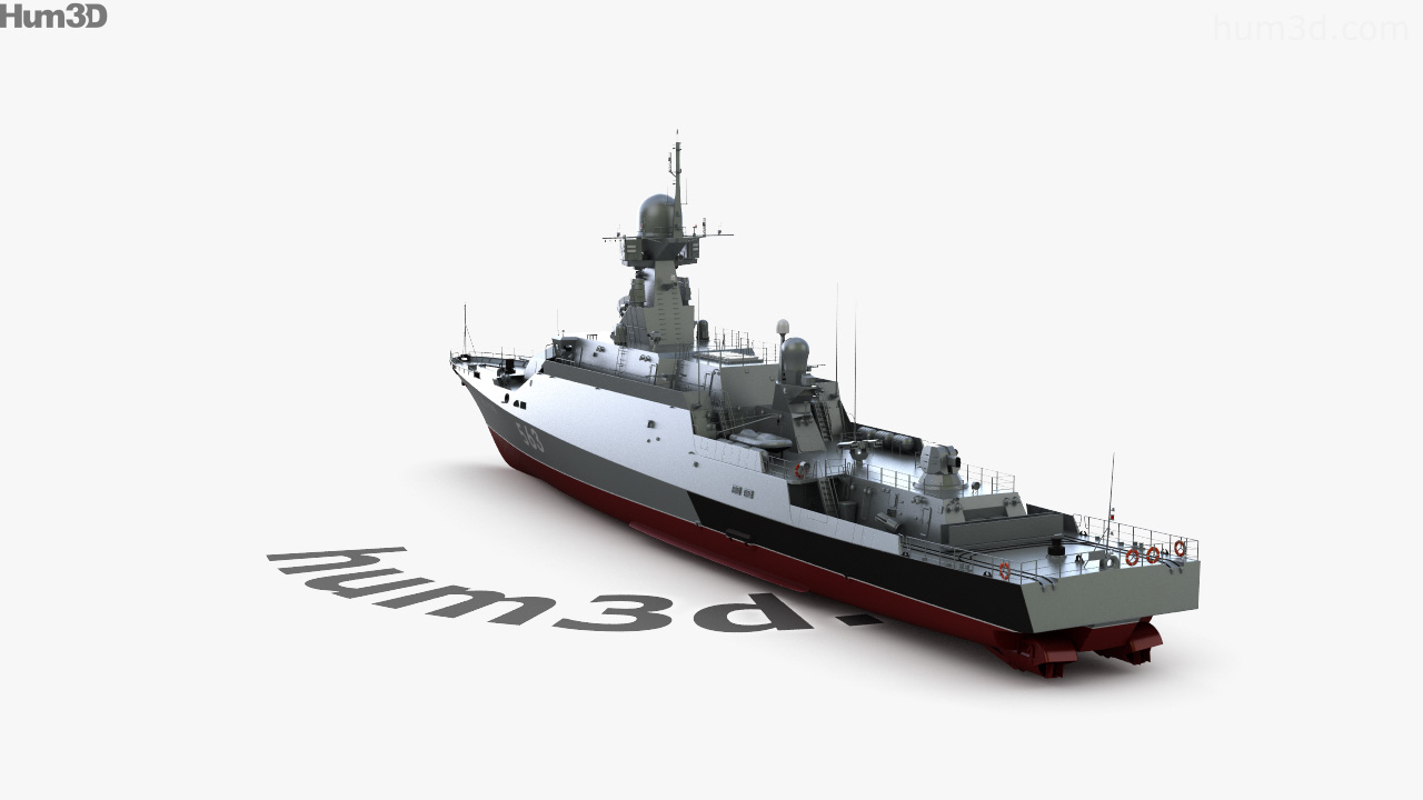 360 view of Buyan-M-class corvette 3D model - 3DModels store
