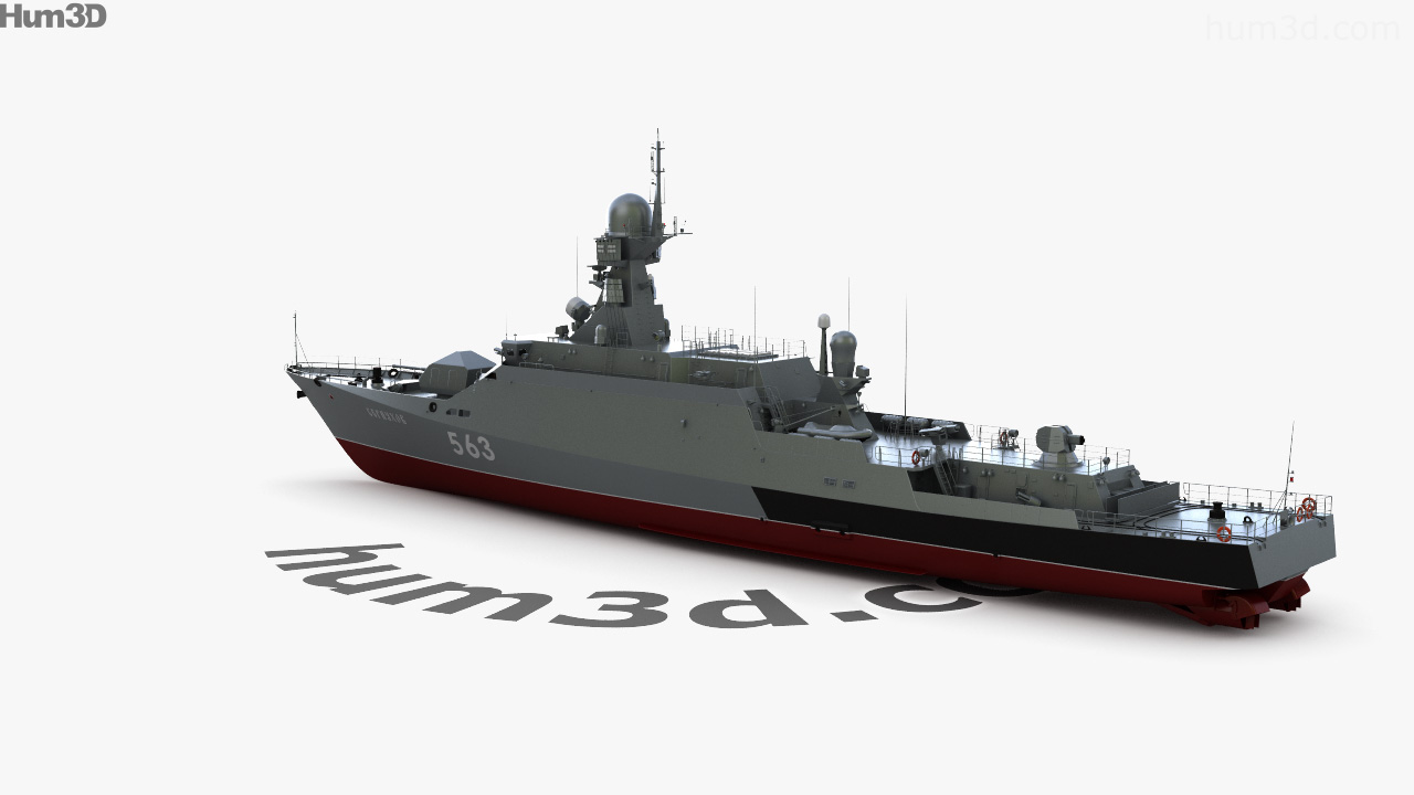 360 view of Buyan-M-class corvette 3D model - 3DModels store