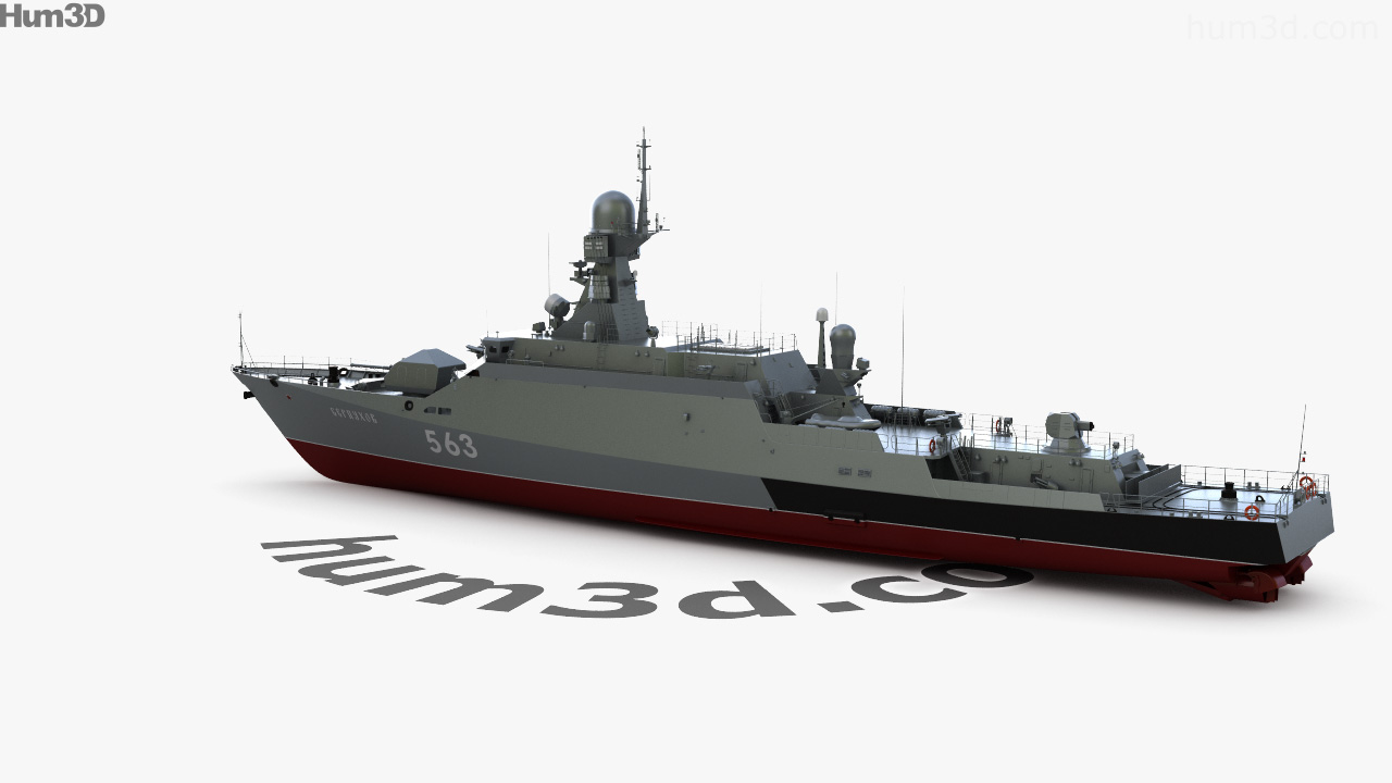 360 view of Buyan-M-class corvette 3D model - 3DModels store