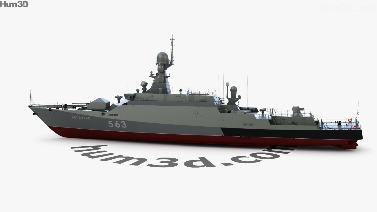 360 view of Buyan-M-class corvette 3D model - 3DModels store