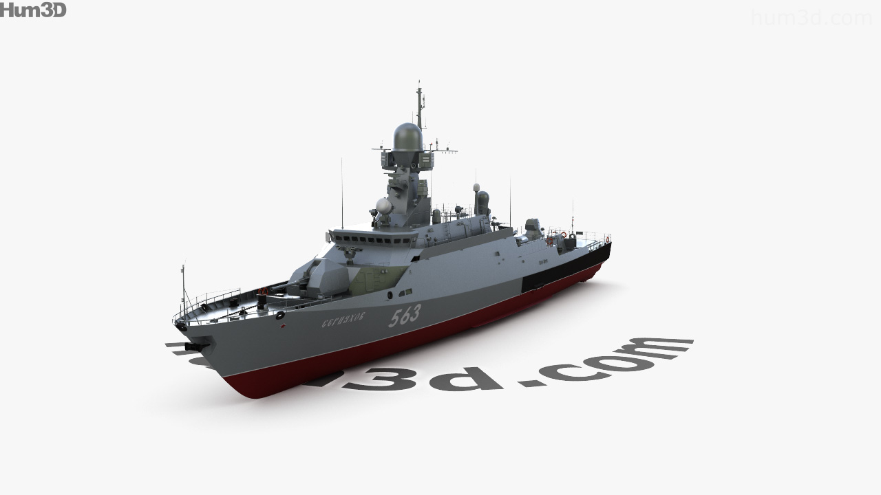 360 view of Buyan-M-class corvette 3D model - 3DModels store