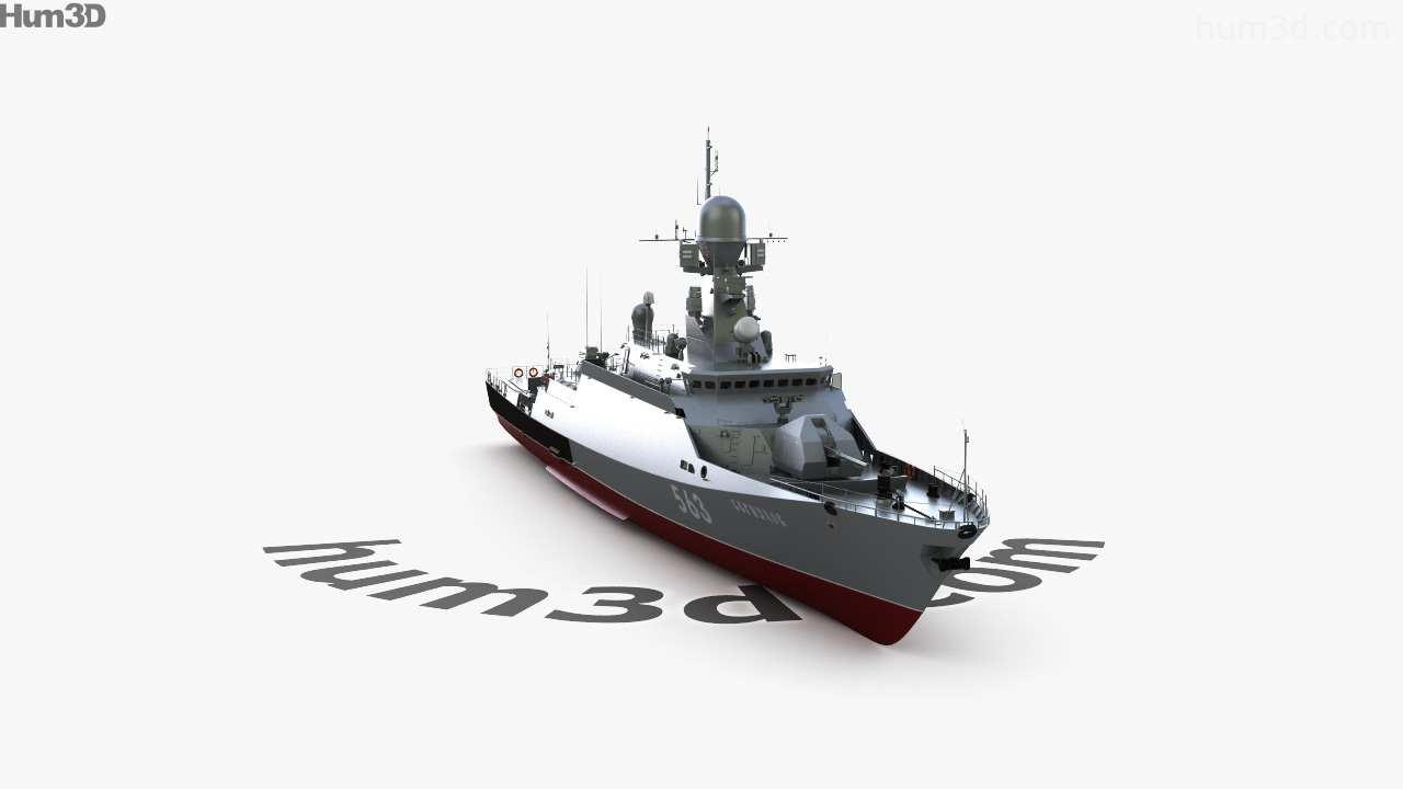 360 view of Buyan-M-class corvette 3D model - 3DModels store