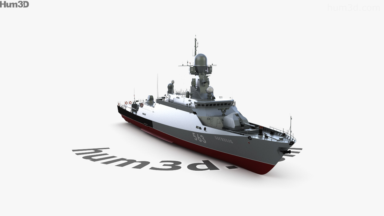 360 view of Buyan-M-class corvette 3D model - 3DModels store