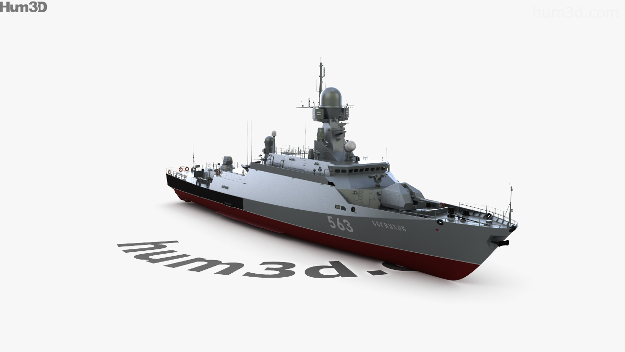 360 view of Buyan-M-class corvette 3D model - 3DModels store
