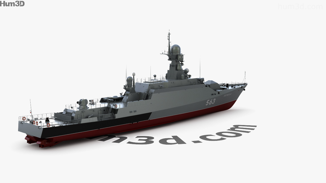 360 view of Buyan-M-class corvette 3D model - 3DModels store