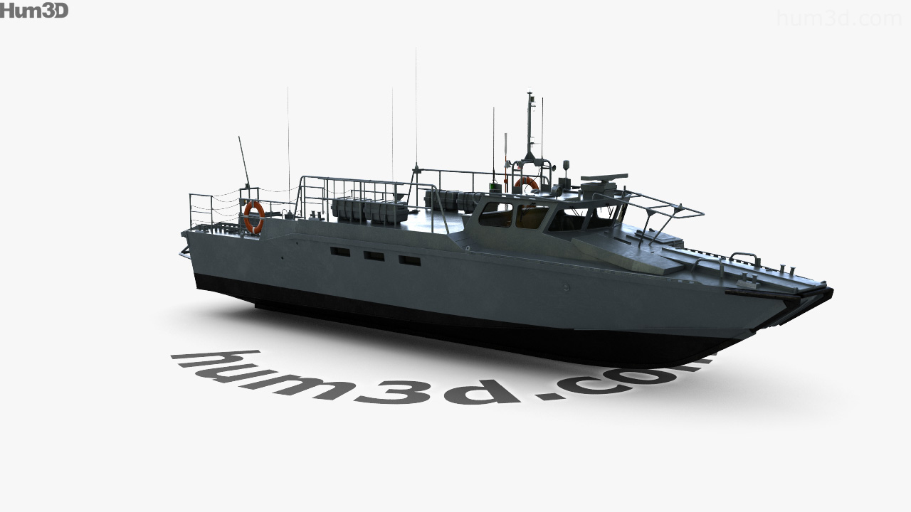 360 view of CB90-class fast assault craft 3D model - 3DModels store