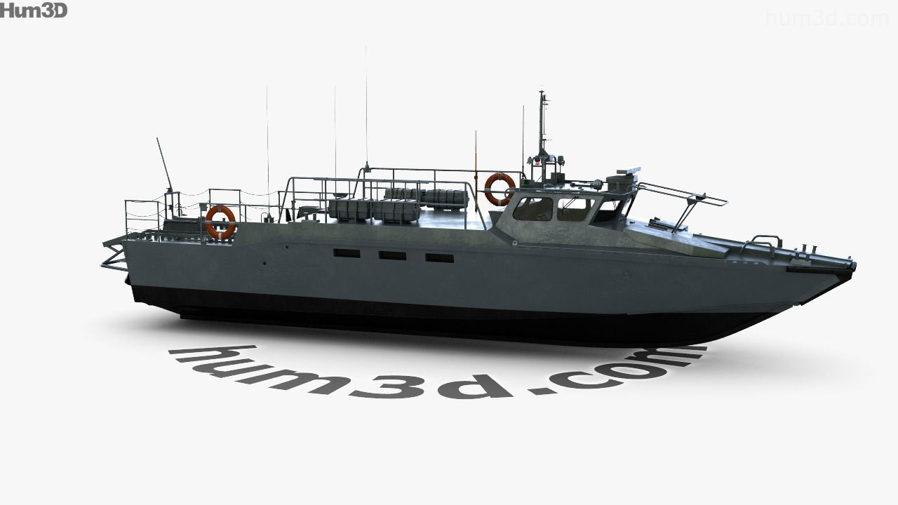 360 view of CB90-class fast assault craft 3D model - 3DModels store