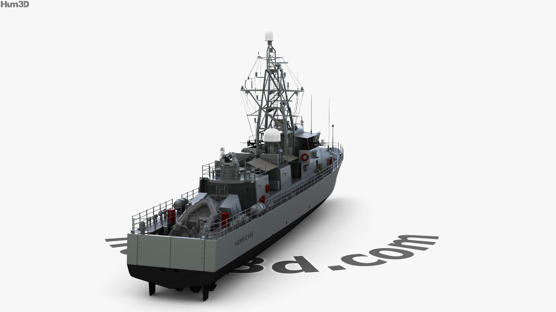360 view of Cyclone-class patrol boat 3D model - 3DModels store