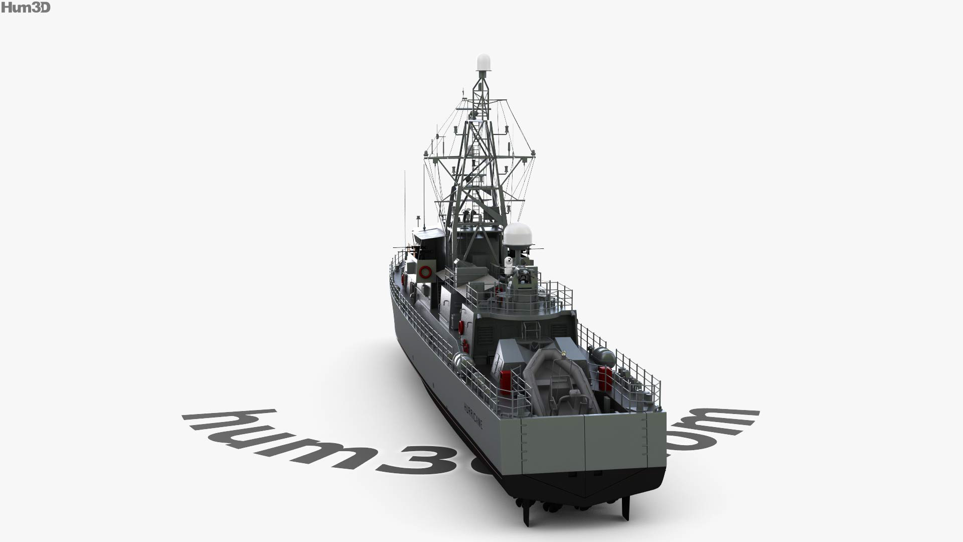 360 view of Cyclone-class patrol boat 3D model - 3DModels store