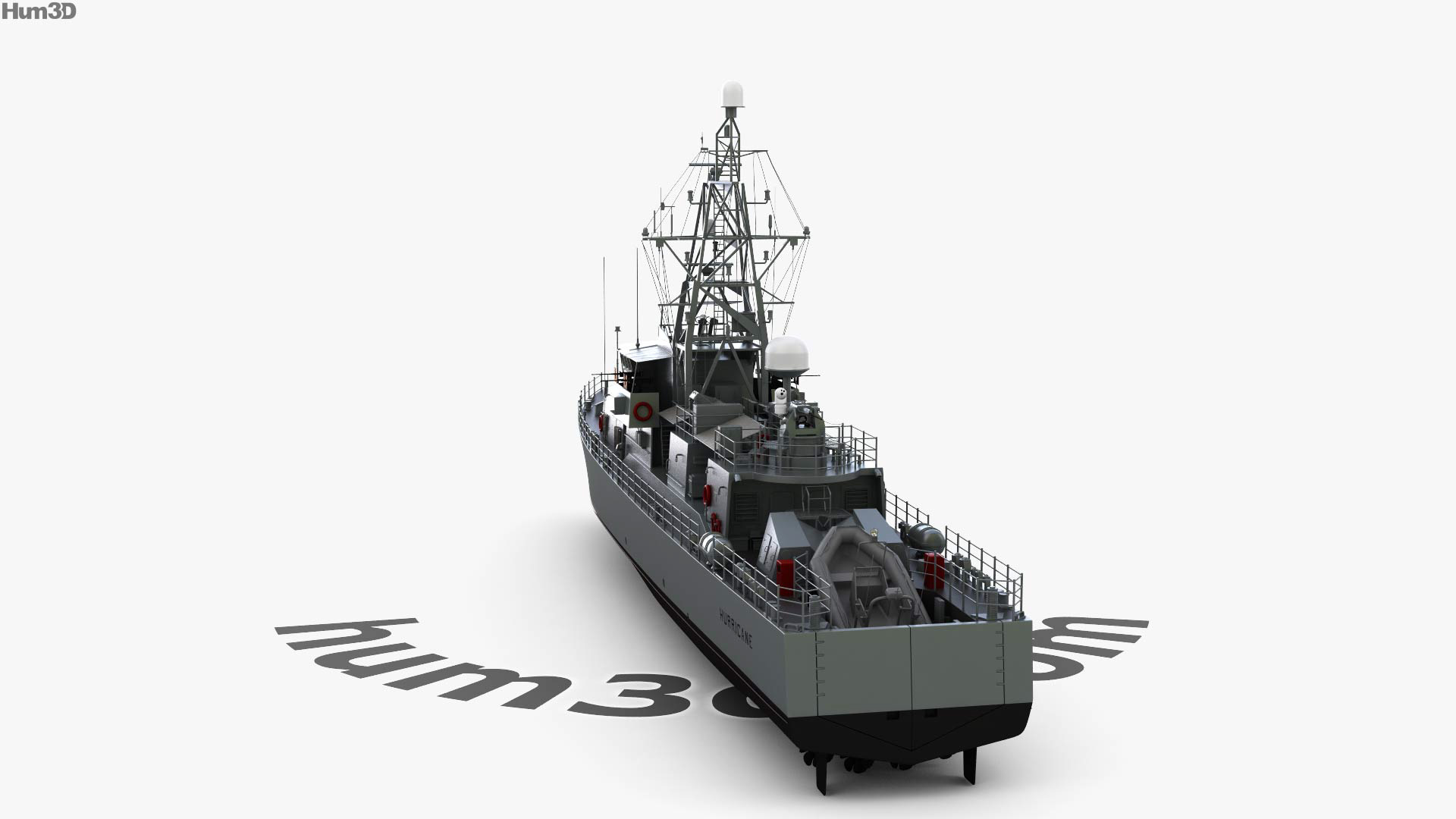 360 view of Cyclone-class patrol boat 3D model - 3DModels store