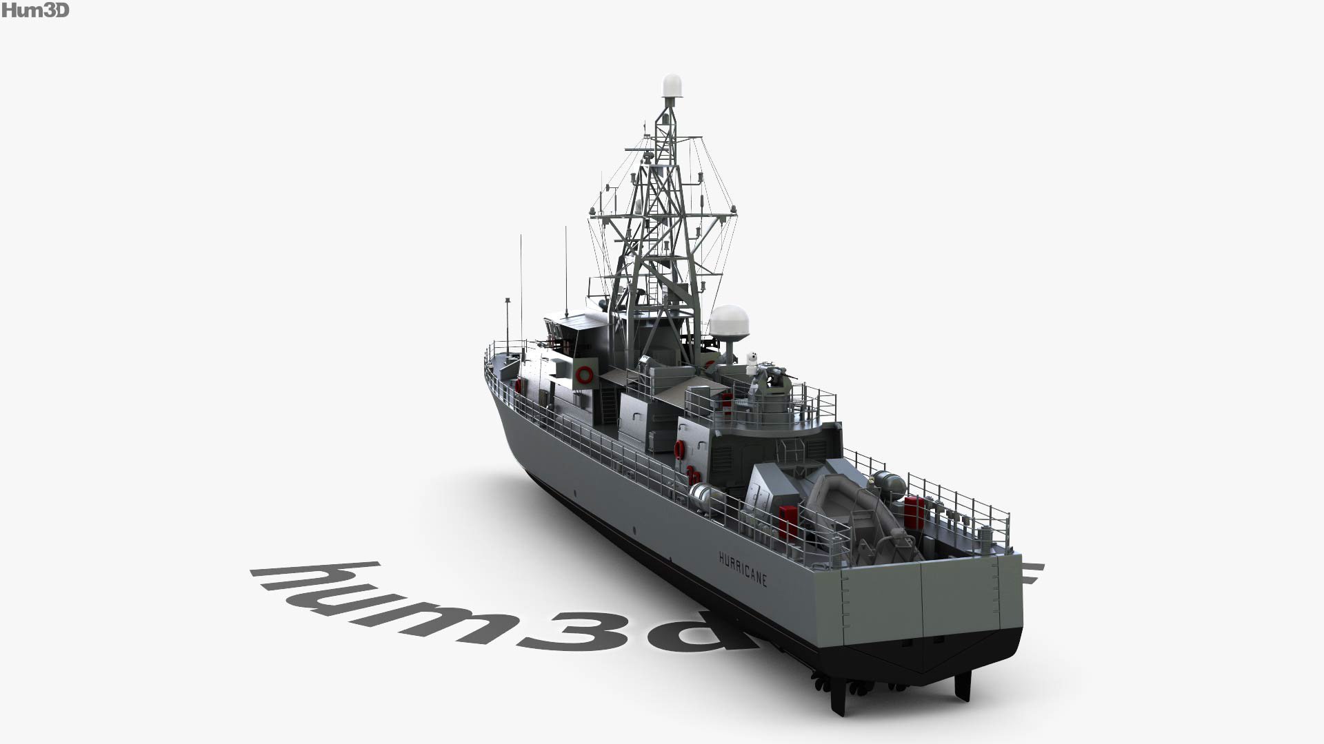 360 view of Cyclone-class patrol boat 3D model - 3DModels store