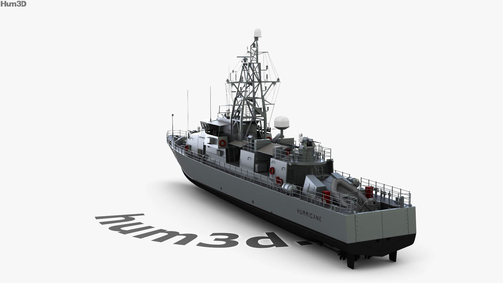 360 view of Cyclone-class patrol boat 3D model - 3DModels store