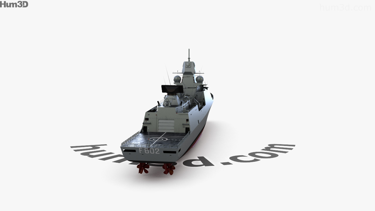 360 view of De Zeven Provincien-class frigate 3D model - 3DModels store