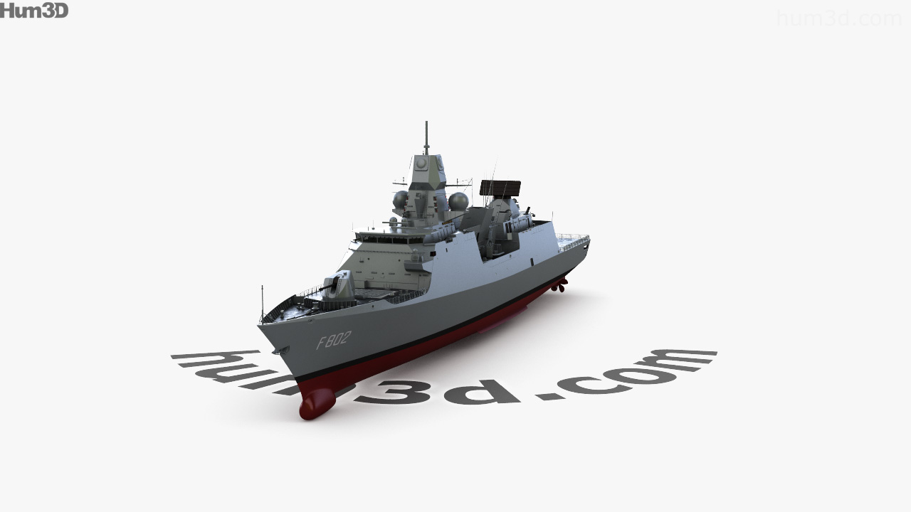 360 view of De Zeven Provincien-class frigate 3D model - 3DModels store