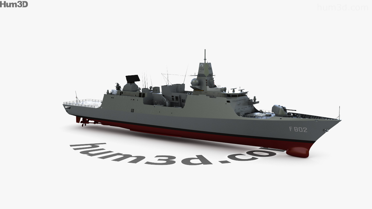 360 view of De Zeven Provincien-class frigate 3D model - 3DModels store