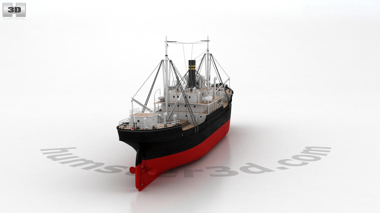 360 view of Ferris Cargo Ship 3D model - 3DModels store