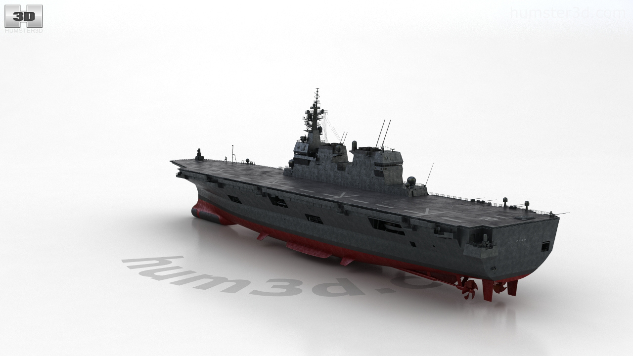 360 view of Hyuga-class Helicopter Destroyer 3D model - 3DModels store