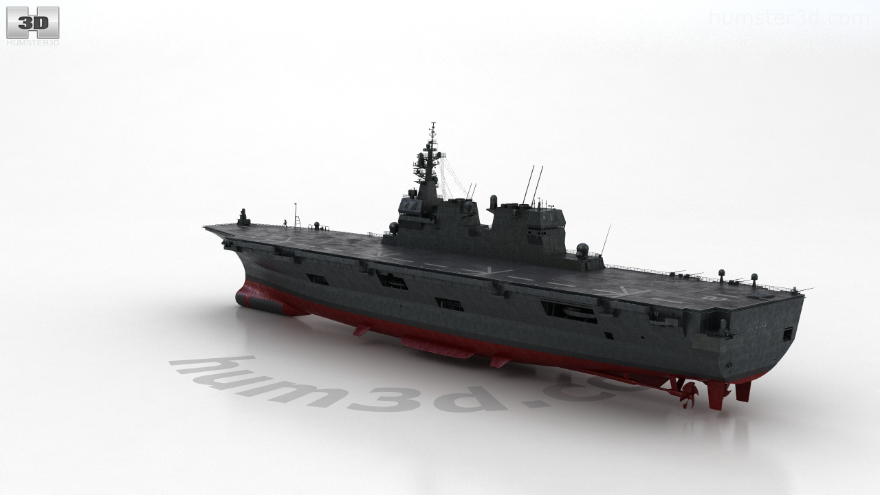 360 view of Hyuga-class Helicopter Destroyer 3D model - 3DModels store