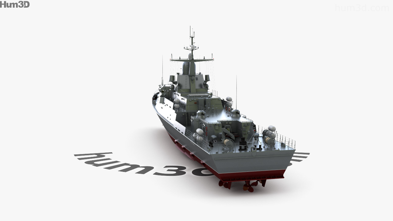 360 view of Karakurt-class corvette 3D model - 3DModels store