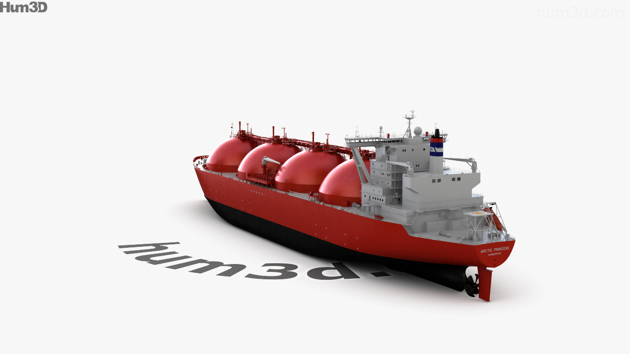 360 view of LNG Carrier Arctic Princess 3D model - 3DModels store