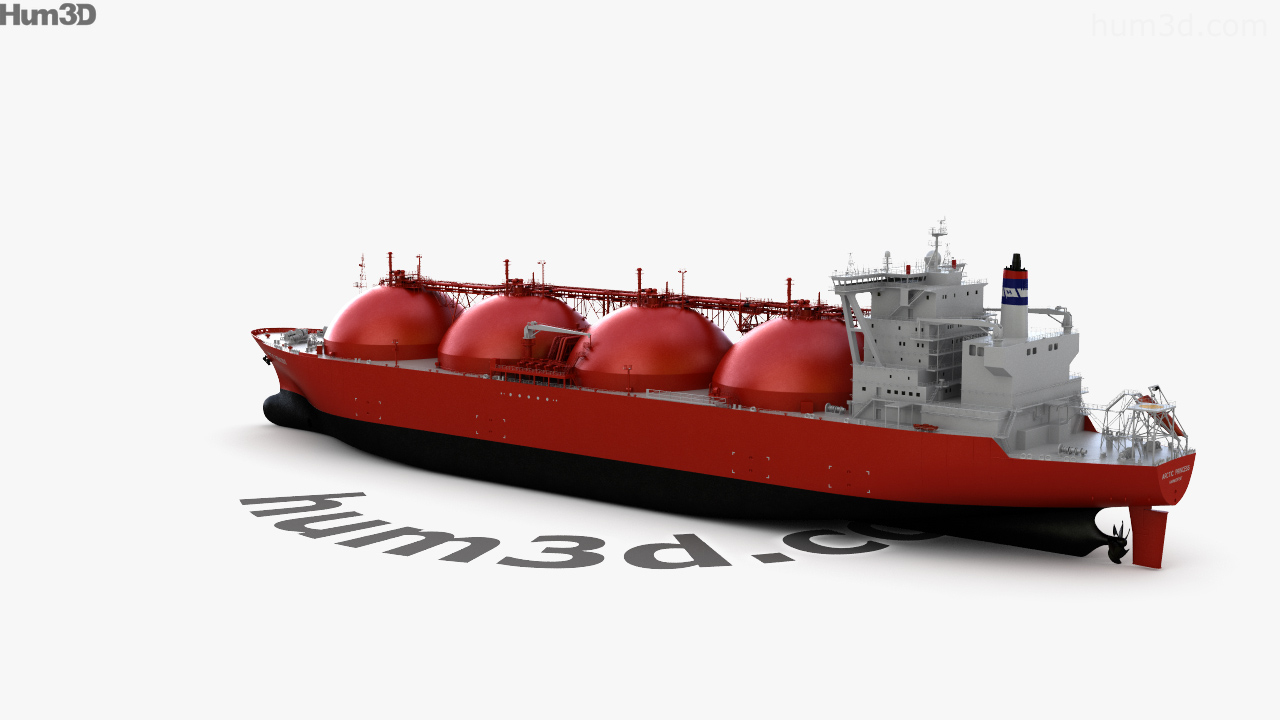 360 view of LNG Carrier Arctic Princess 3D model - 3DModels store