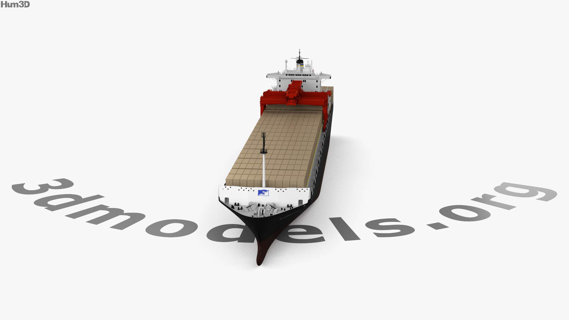 360 view of MV Maj. Bernard F. Fisher container ship 3D model ...