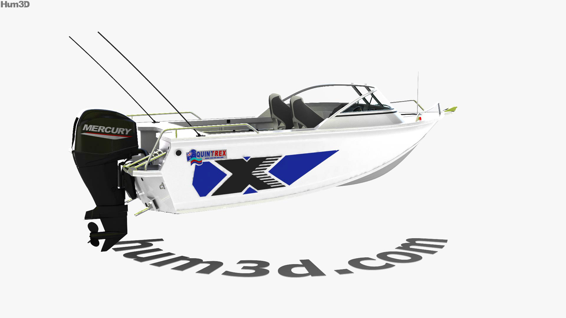 360 view of Quintrex 450 Fishabout Pro 3D model - 3DModels store